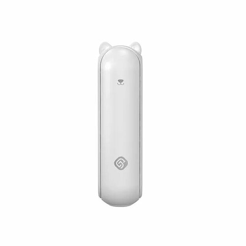 Вентилятор повербанк фонарик (3 в 1) Мишка белый Bear Powerbank ручной, портативный, настольный (USB-кабель TYPE-C в комплекте), внешний аккумулятор, пауэрбанк