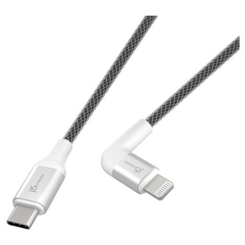 J5create USB-C™ to Lightning® Cable 90 Degrees White white usb-c на lightning