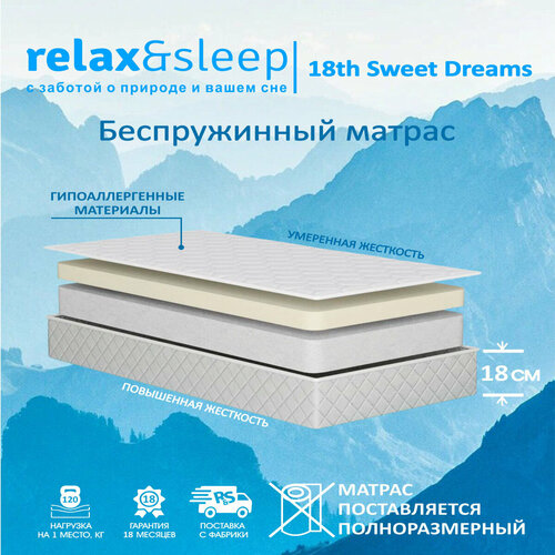 Матрас Relax&Sleep ортопедический беспружинный 18th Sweet Dream (115 / 200)