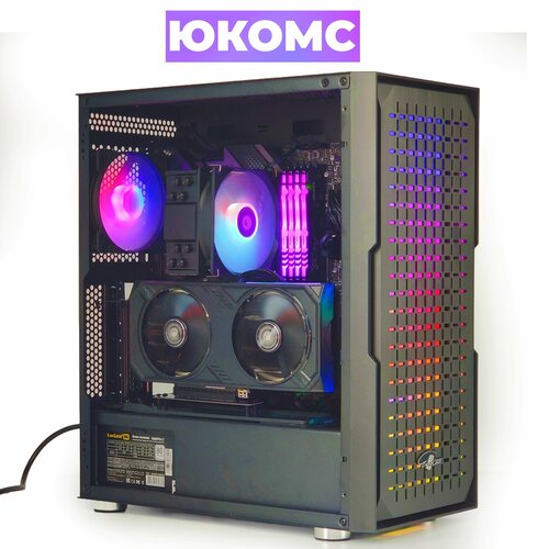 Игровой PC юкомс i5-11400F, GTX 1080 8GB, SSD 1TB, 32GB DDR4, БП 600W, win 10 pro, Big Black case