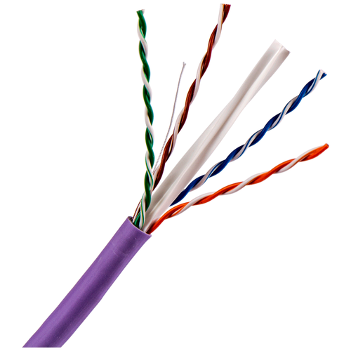 TWT UTP CAT6 нг(А)-LS, IEC 60332-3 (TWT-6UTP-NGLS), 305 м, фиолетовый