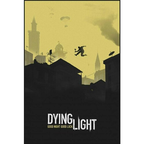Плакат, постер на холсте Dying Light/Умирающий свет. Размер 60 на 84 см