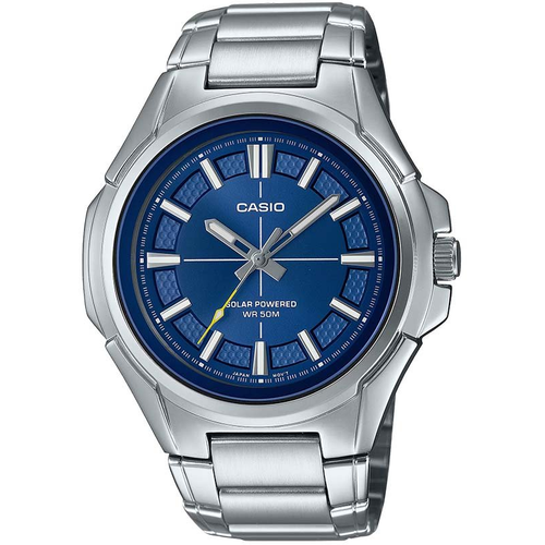 Наручные часы CASIO Collection MTP-RS100D-2A, серебряный, синий