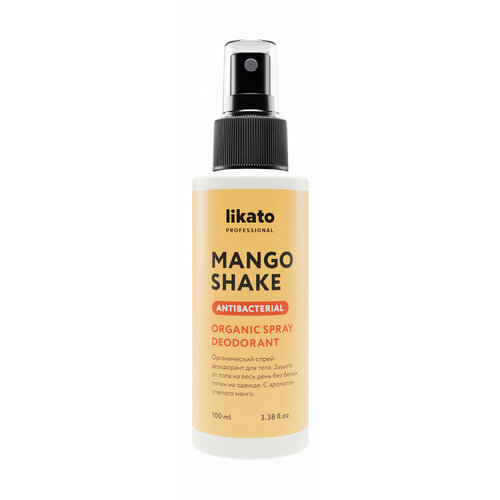 LIKATO PROFESSIONAL Спрей-дезодорант для тела Mango Shake органический, 100 мл