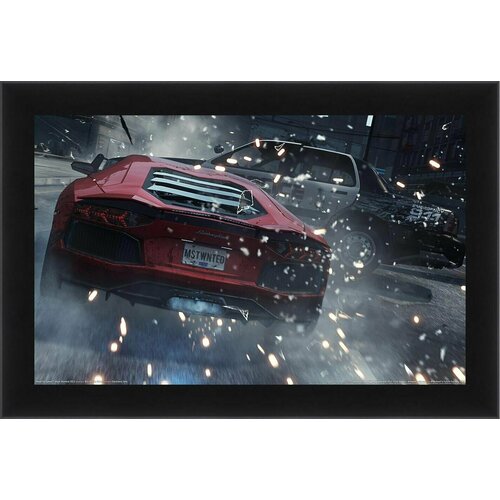 Плакат, постер на бумаге Need For Speed: Most Wanted. Размер 21 х 30 см