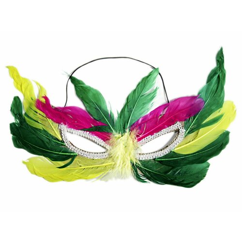 Карнавальная маска из перьев