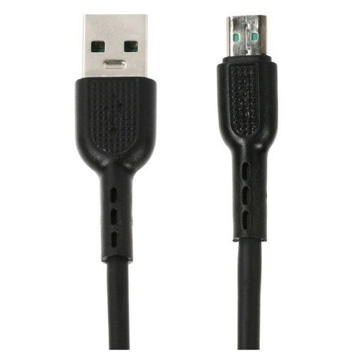 Кабель Hoco X33, microUSB - USB, 4 А, 1 м, PVC оплетка, черный