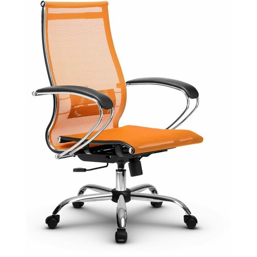 Компьютерное кресло МЕТТА-9(MPRU)/подл.131/осн.003 оранжевый/оранжевый