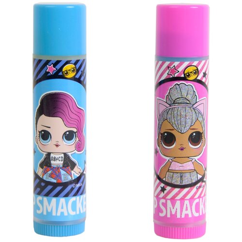 Lip Smacker набор бальзамов для губ L.o.l. surprise! bestfriendsforever: rocker+kitty queen, 2 шт., желтый