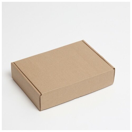 Коробка самосборная, бурая, 21 х 15 х 5 см(В наборе10шт.)