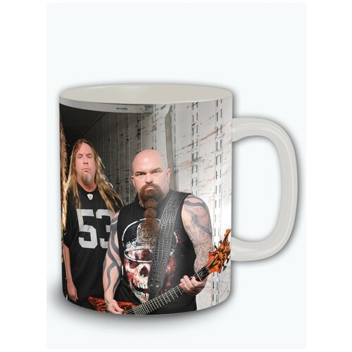 Кружка белая музыка slayer арайя, ханнеман, кинг, холт, ломбардо - 6695