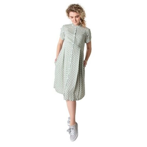 Платье Мамуля Красотуля, размер 52 (XXL), зеленый