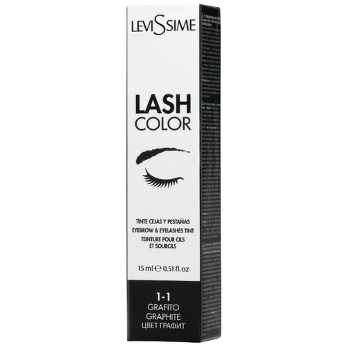 Levissime Краска для бровей и ресниц LASH COLOR 15 мл, 1.1, графит, 15 мл, 20 г, 1 уп.