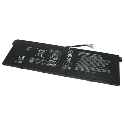 Аккумуляторная батарея для ноутбука Acer CB3-531 15.2V 3300mAh 48Wh AC14B3K (4INP5/60/80)