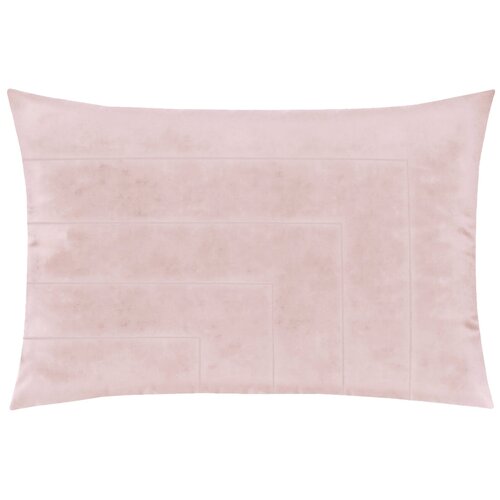 Наволочка - чехол для декоративной подушки на молнии Бархат АртДеко I пепельно-розовый, 65 х 45 см.