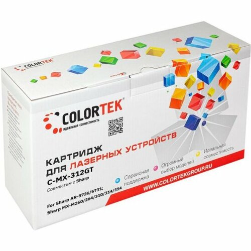Картридж лазерный Colortek MX312GT для принтеров Sharp