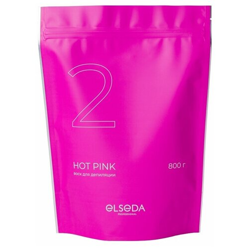 Воск для депиляции "Elseda" Hot Pink, 800 гр