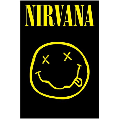 Постер / Плакат / Картина Nirvana - Эмблема группы 90х120 см в подарочном тубусе