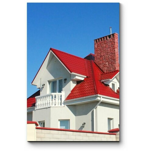 Модульная картина Дом с красной крышей20x30