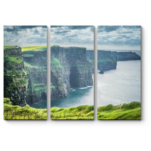 Модульная картина Двухсотметровые скалы Ирландии 70x50