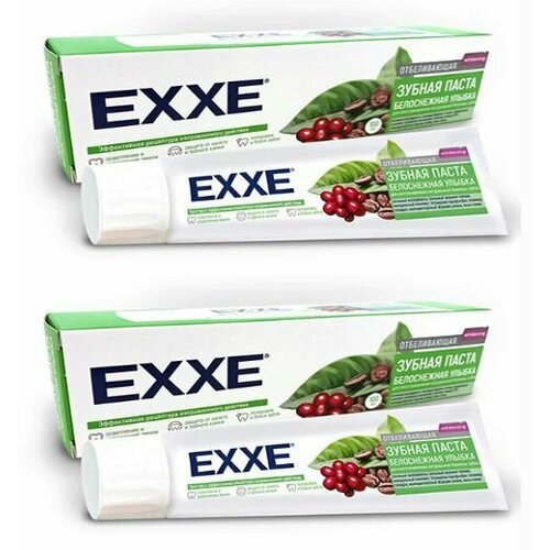 EXXE Зубная паста "Белоснежная улыбка", Отбеливающая, 100 мл, 2 шт