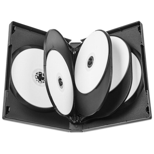 Коробка DVD Box для 8 дисков, черная, упаковка 50 шт.
