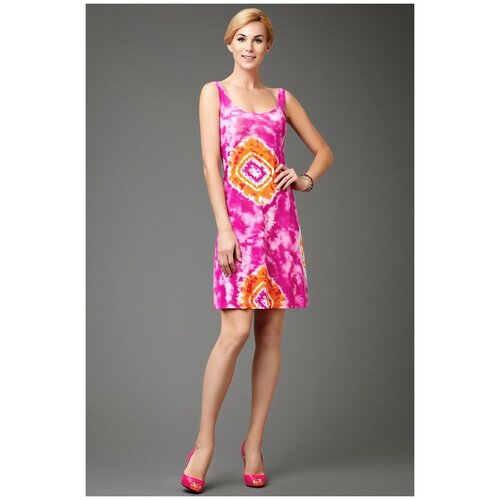 Платье Арт-Деко, размер 50, розовый