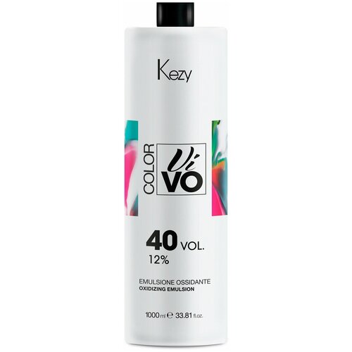 Kezy. Эмульсия окисляющая 12% (40 vol Oxidizing emulsion, 1000мл, Линия COLOR VIVO.