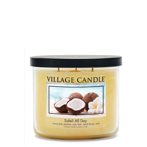 Ароматическая свеча Village Candle "Солнечный день", чаша, средняя