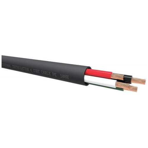 Кабель акустический Bi-Wire QED (QE4165) Professional QX16/4 UV Black, 1 м