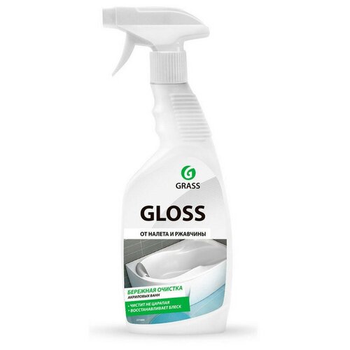 Средство для сантехники Grass Gloss Gel от налета и ржавч акр 0,6л_т/р