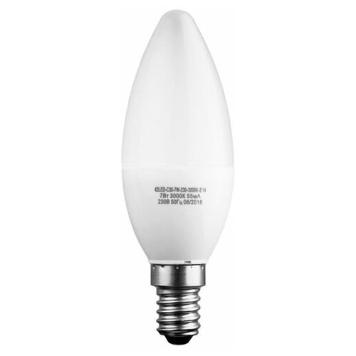 Лампа LED С35 7Вт Е14 3000К 42LED Sweko 38460