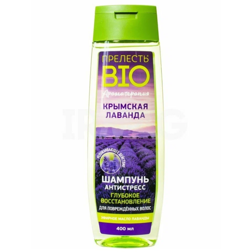 Прелесть / Prelest Bio - Шампунь антистресс для поврежденных волос Масло лаванды 400 мл