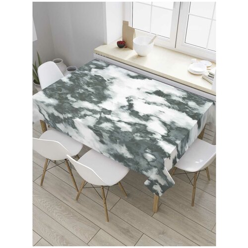 Скатерть прямоугольная JoyArty на кухонный стол "Мраморные пятна" из оксфорда, 120x145 см