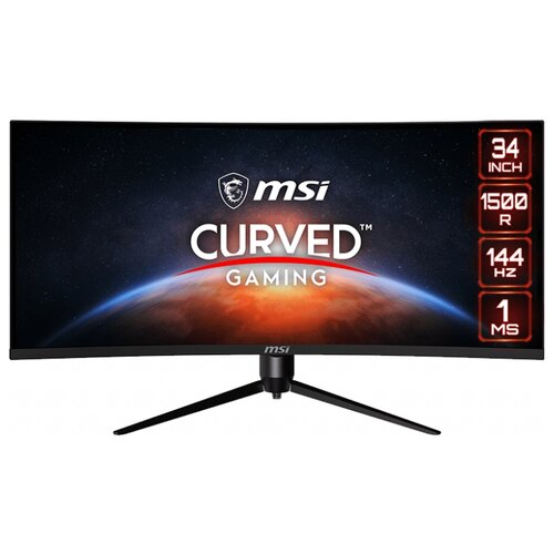 34" Монитор MSI Optix MAG342CQR, 3440x1440, 144 Гц, *VA, черный