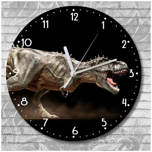 Настенные часы УФ животные динозавр тиранозавр - 3047