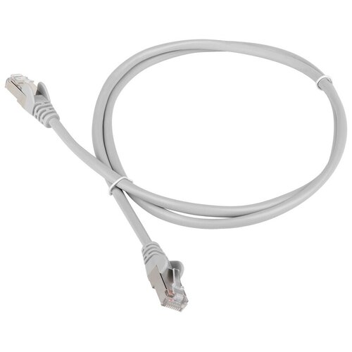 Патч-корд Lanmaster LAN-PC45 RJ-45 (m) - RJ-45 (m) CAT6 F/UTP, 0.5 м, серый