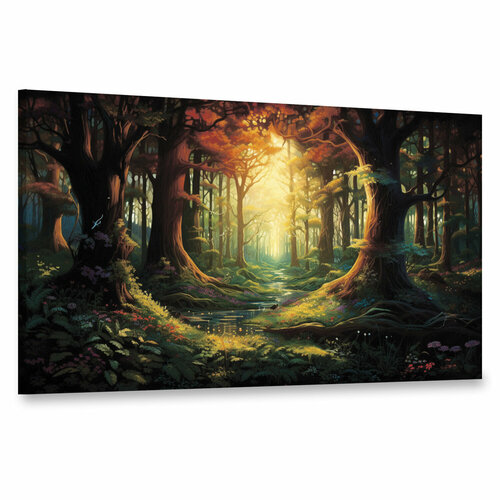 Интерьерная картина 100х60 "Остара: ритуал солнечного восхода"