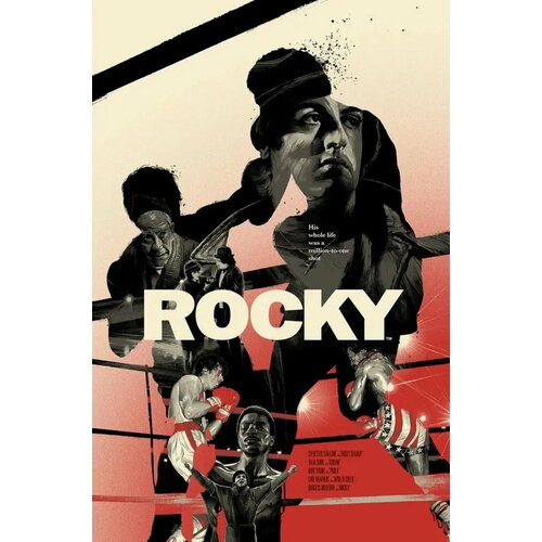 Плакат, постер Rocky Balboa, 2006. Рокки Бальбоа на холсте, размер 30х42см