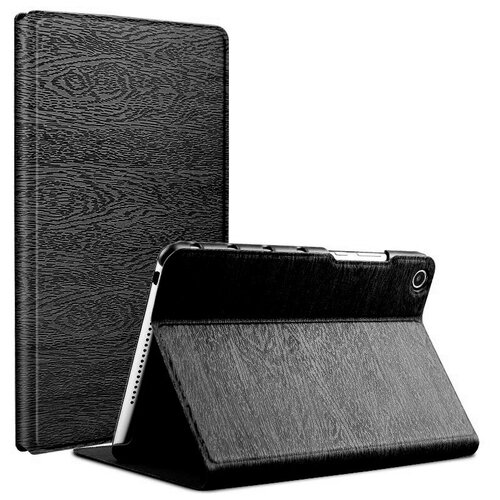 Чехол-книжка MyPads из качественной водоотталкивающей импортной кожи для HUAWEI MediaPad M5 Lite 8 черный