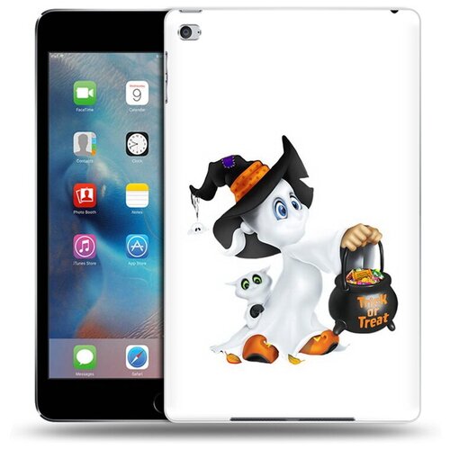Чехол задняя-панель-накладка-бампер MyPads Маленький призрак для iPad mini 4 7.9 (2015)-A1538/A1550 противоударный