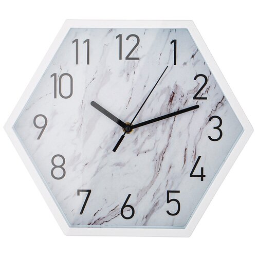 Часы настенные marble цвет: белый 30см Lefard (159117)