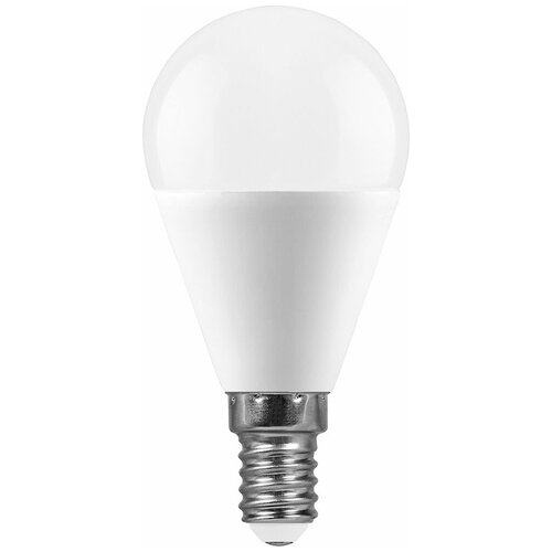Лампа светодиодная, (11W) 230V E14 4000K G45, LB-750