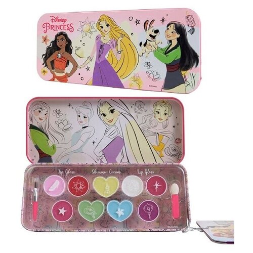 Набор детской декоративной косметики для лица в пенале Markwins Disney Princess косметика для детей Принцесса Дисней 1580344E