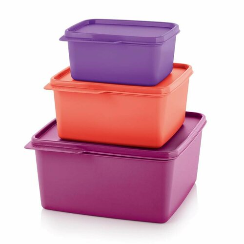 Tupperware Набор Каскад фиолетовый, красный, сиреневый