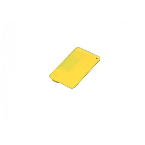 Флешка для нанесения логотипа виде пластиковой карточки (32 Гб / GB USB 2.0 Желтый/Yellow MINI_CARD1 Flash drive модель 631 W)