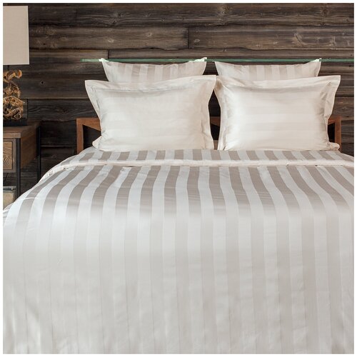 Комплект постельного белья La Prima постельное бельё мако-сатин шампань, размер 1.5 спальный (145x215см)