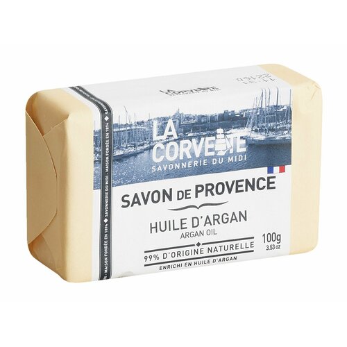 Туалетное мыло с аргановым маслом La Corvette Savon de Provence Huile d Argan