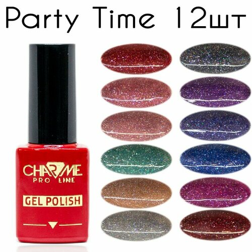 Charme Party time Набор светоотражающих гель-лаков 12шт