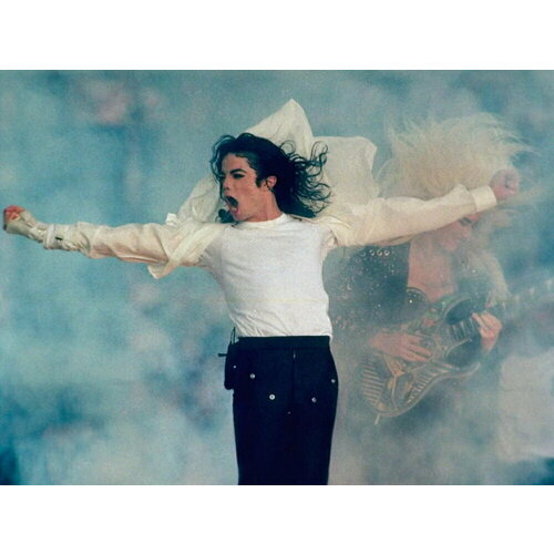 Плакат, постер на холсте Michael Jackson/Майкл Джексон/музыкальные/поп исполнитель/артист/поп-звезда/группа. Размер 30 х 42 см